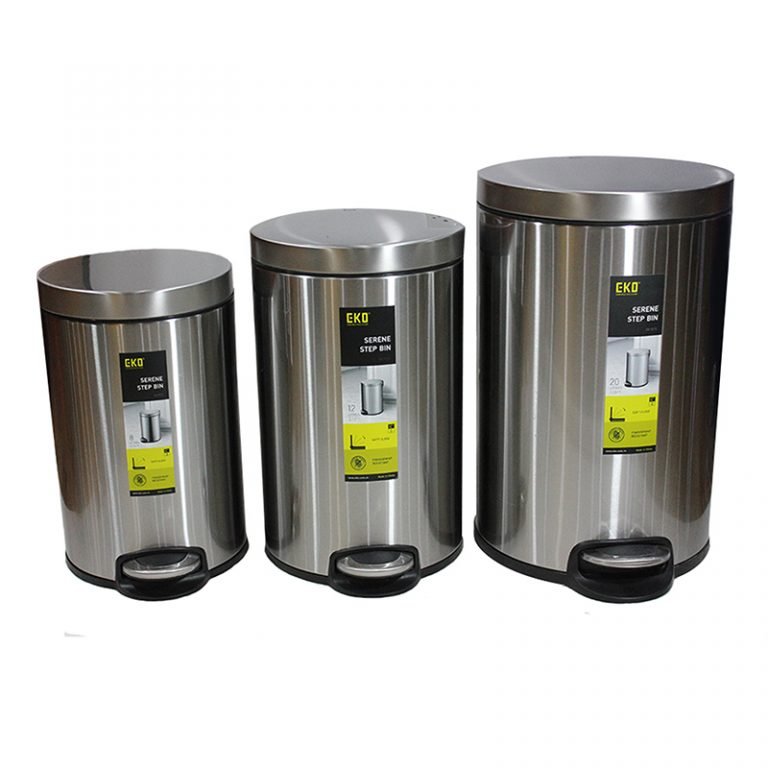 Metal Dustbin SS 8-30 L - Nilvac Enterprises